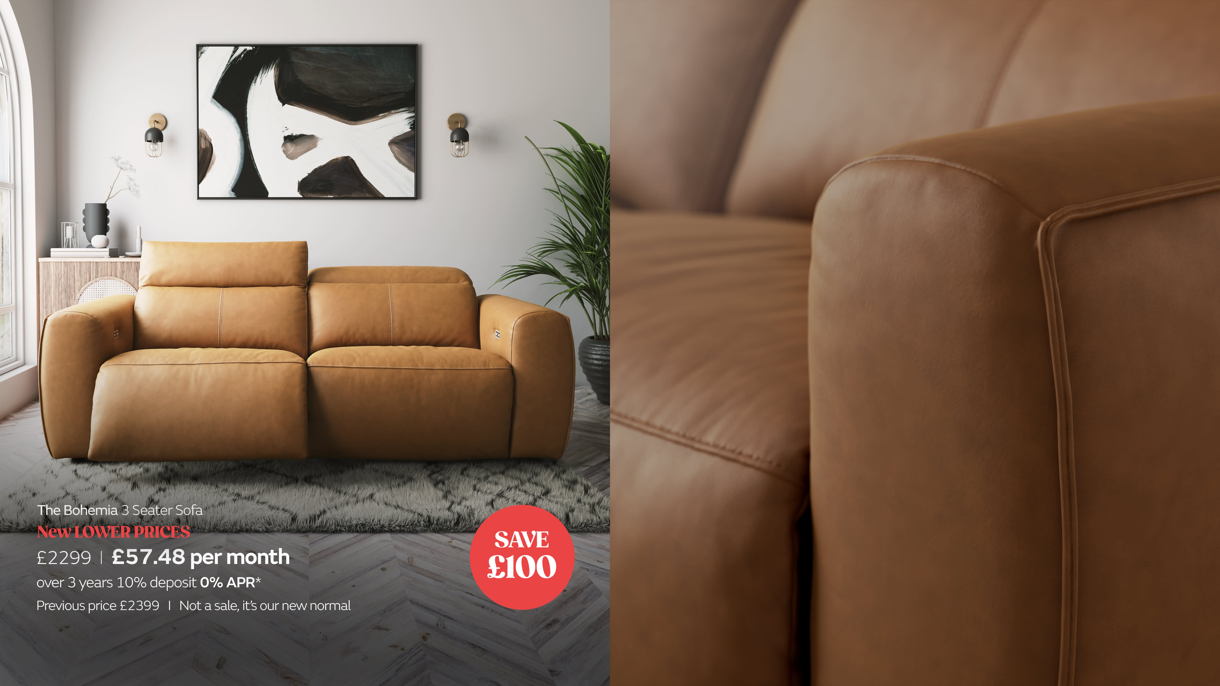 Leather Sofas | 100% Natural Leather Sofas | Sofology